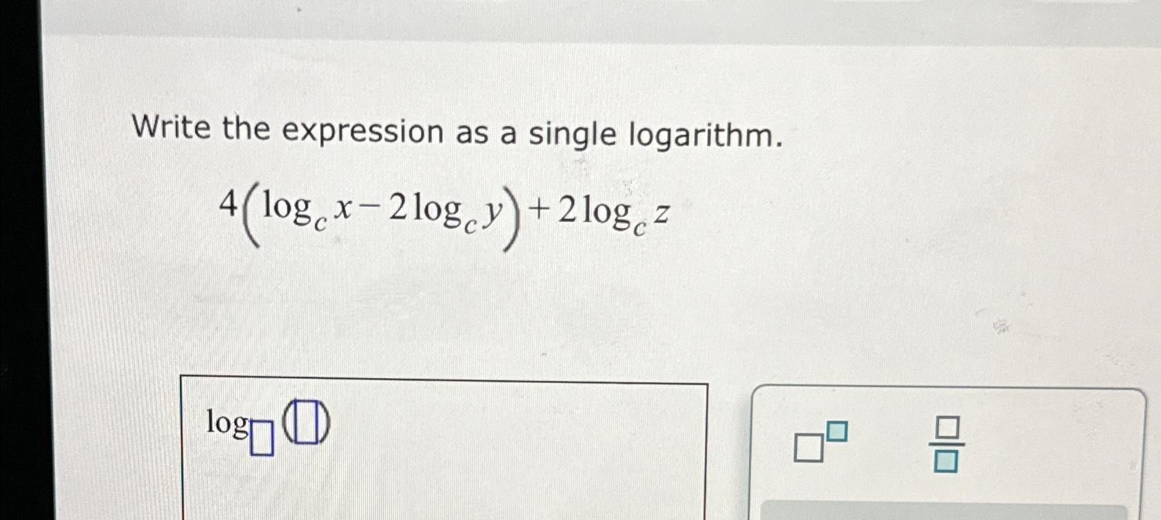 Solved Write the expression as a single | Chegg.com