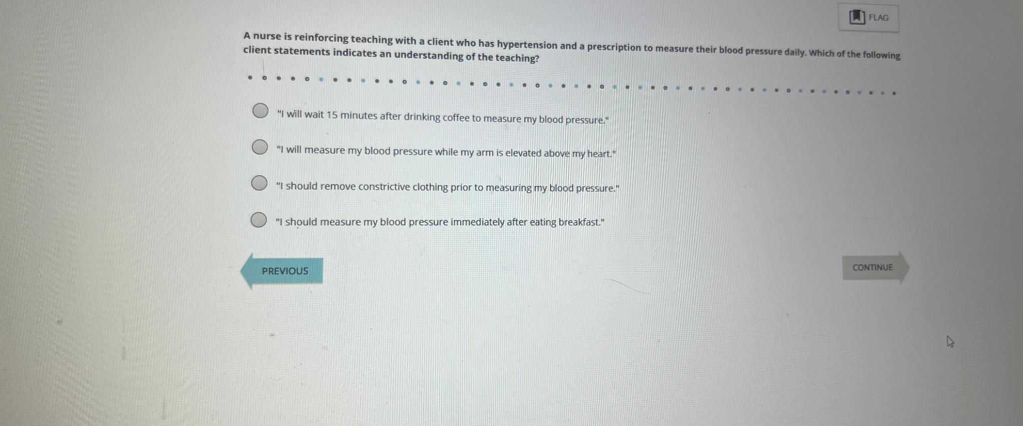Solved A nurse is reinforcing teaching with a client who has | Chegg.com