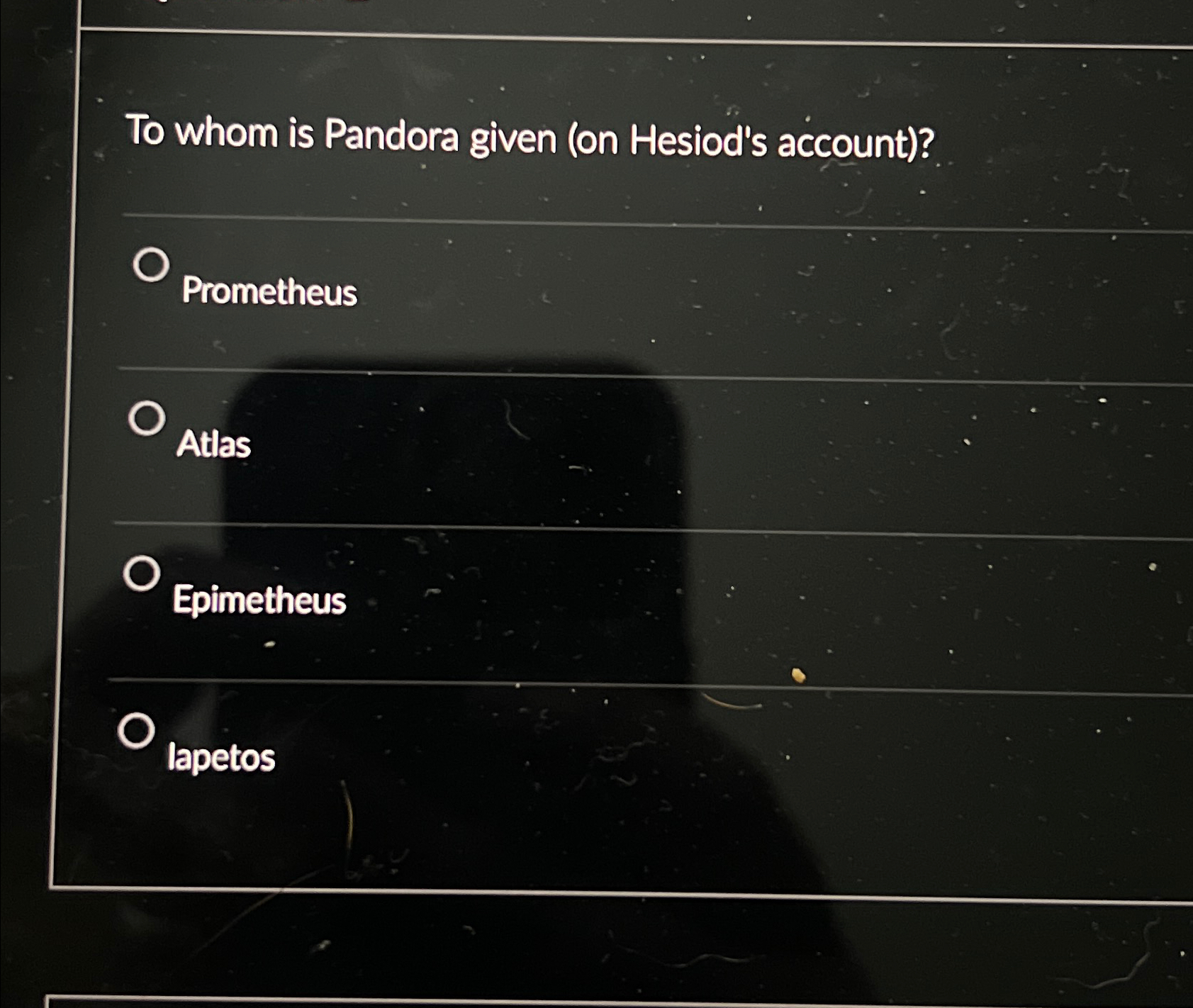 Solved To whom is Pandora given (on Hesiod's | Chegg.com