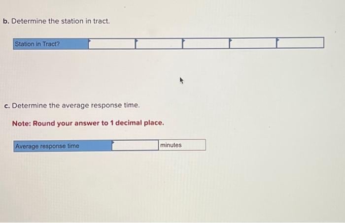 Solved b. Determine the station in tract. c. Determine the | Chegg.com