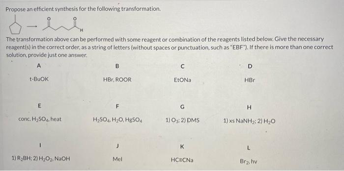 [Solved]: please help ! 11.03g Propose an efficient synthesi
