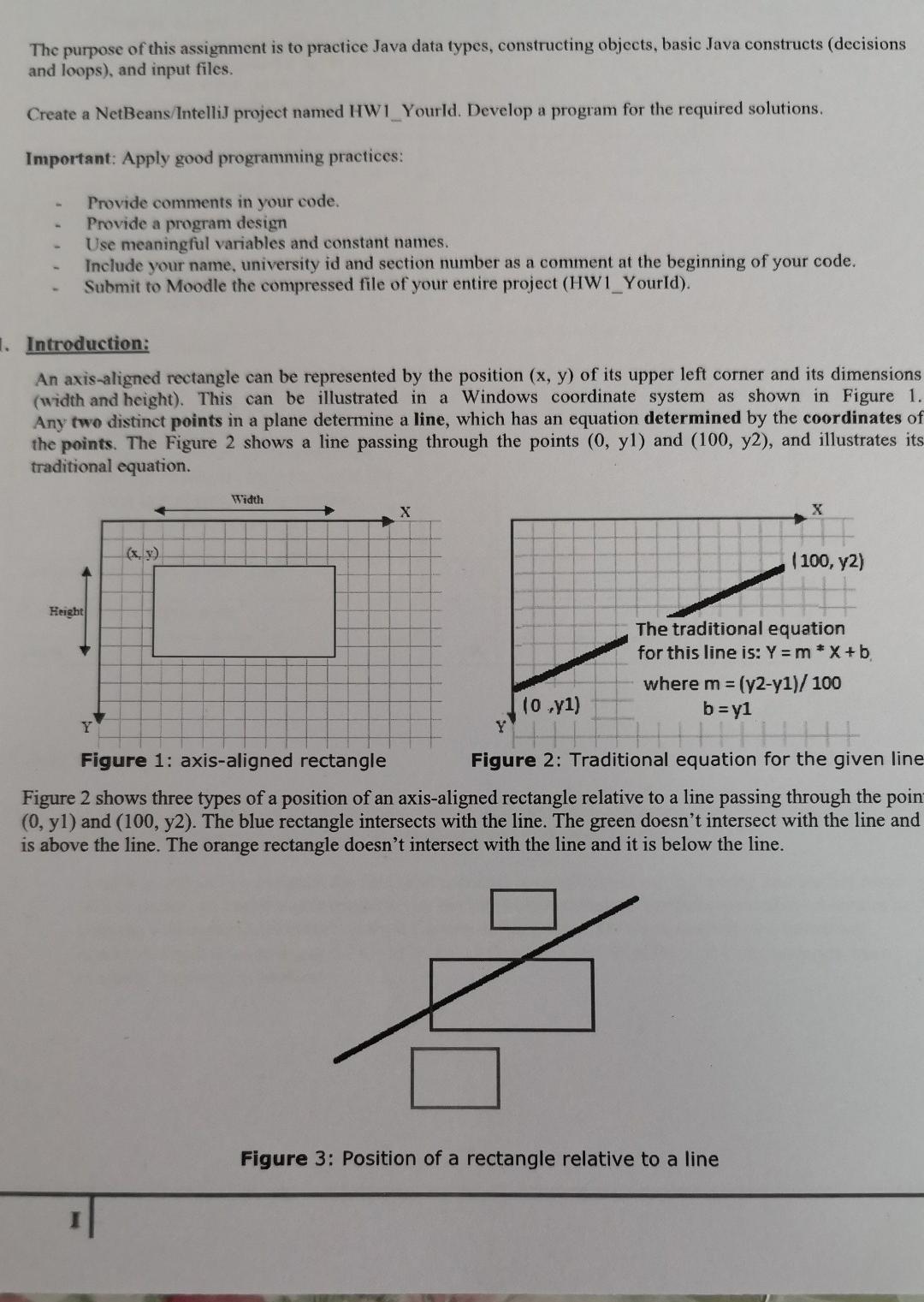 Solved The purpose of this assignment is to practice Java | Chegg.com