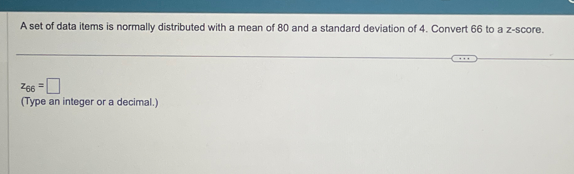 Solved A set of data items is normally distributed with a | Chegg.com