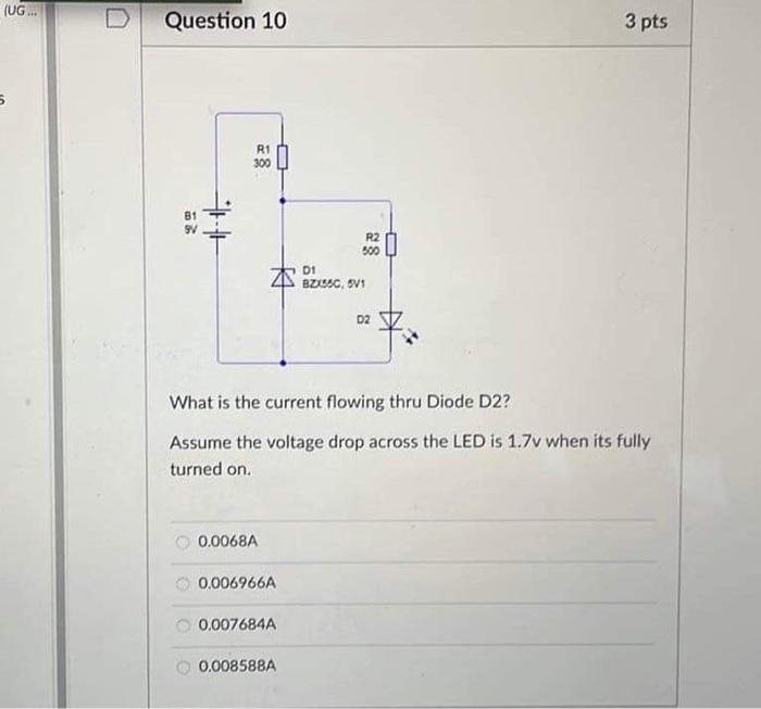 Solved What is the current flowing thru Diode D2? Assume the | Chegg.com