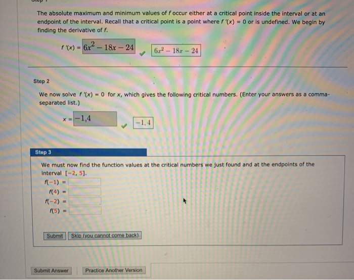 Solved The Absolute Maximum And Minimum Values Of F Occur