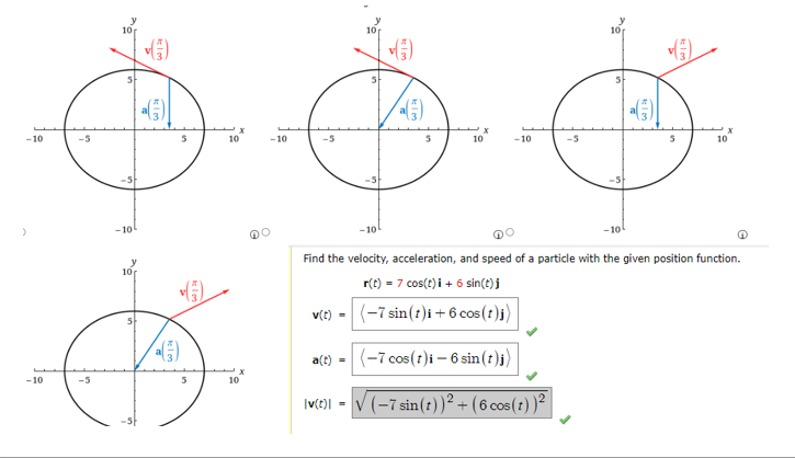 Solved Find the velocity, acceleration, and speed of a | Chegg.com
