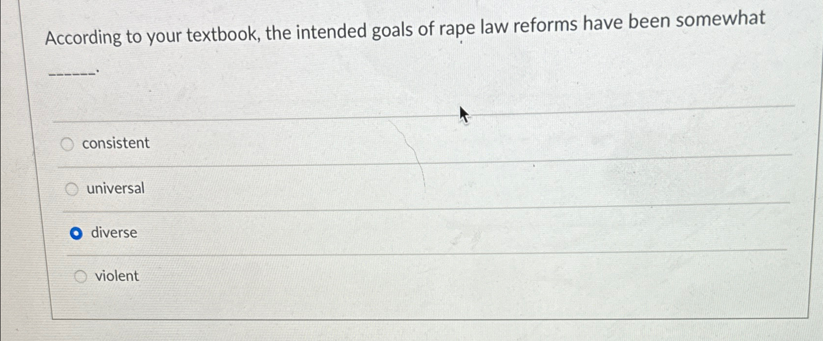 Solved According to your textbook, the intended goals of | Chegg.com