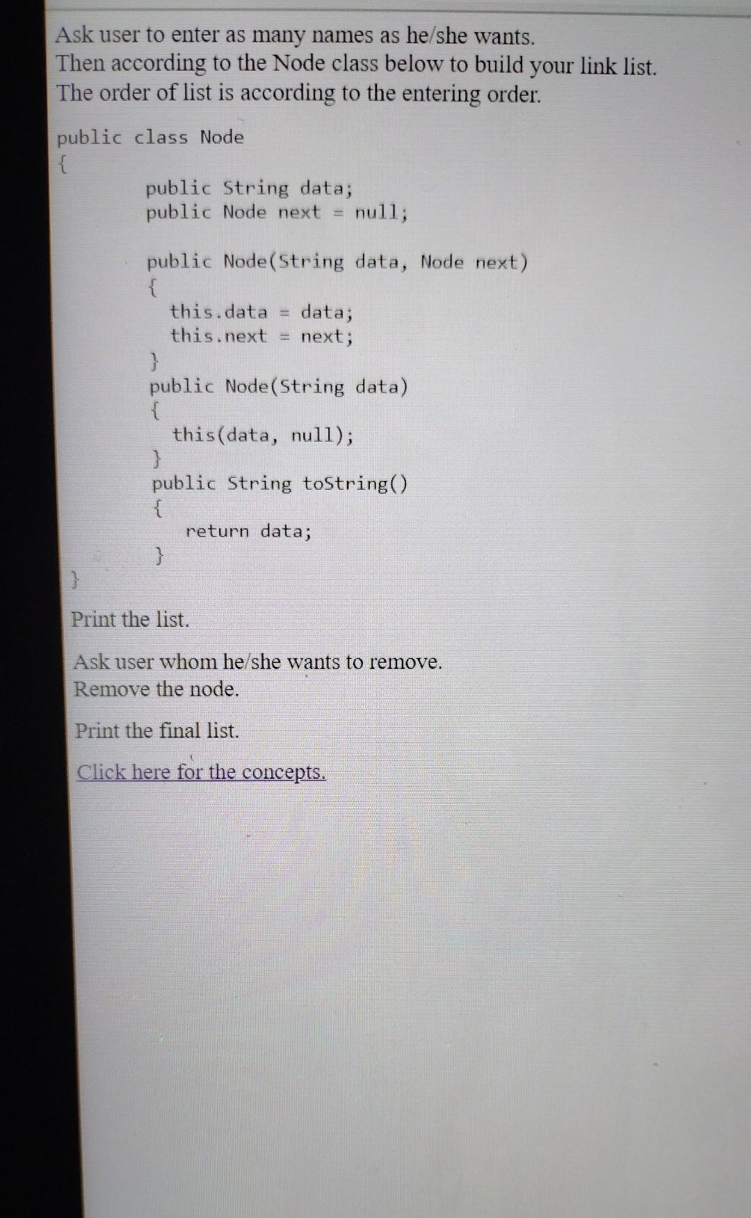 Solved Ask user to enter as many names as he/she wants. Then | Chegg.com