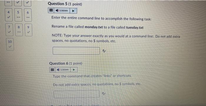 Solved Enter the entire command line to accomplish the | Chegg.com
