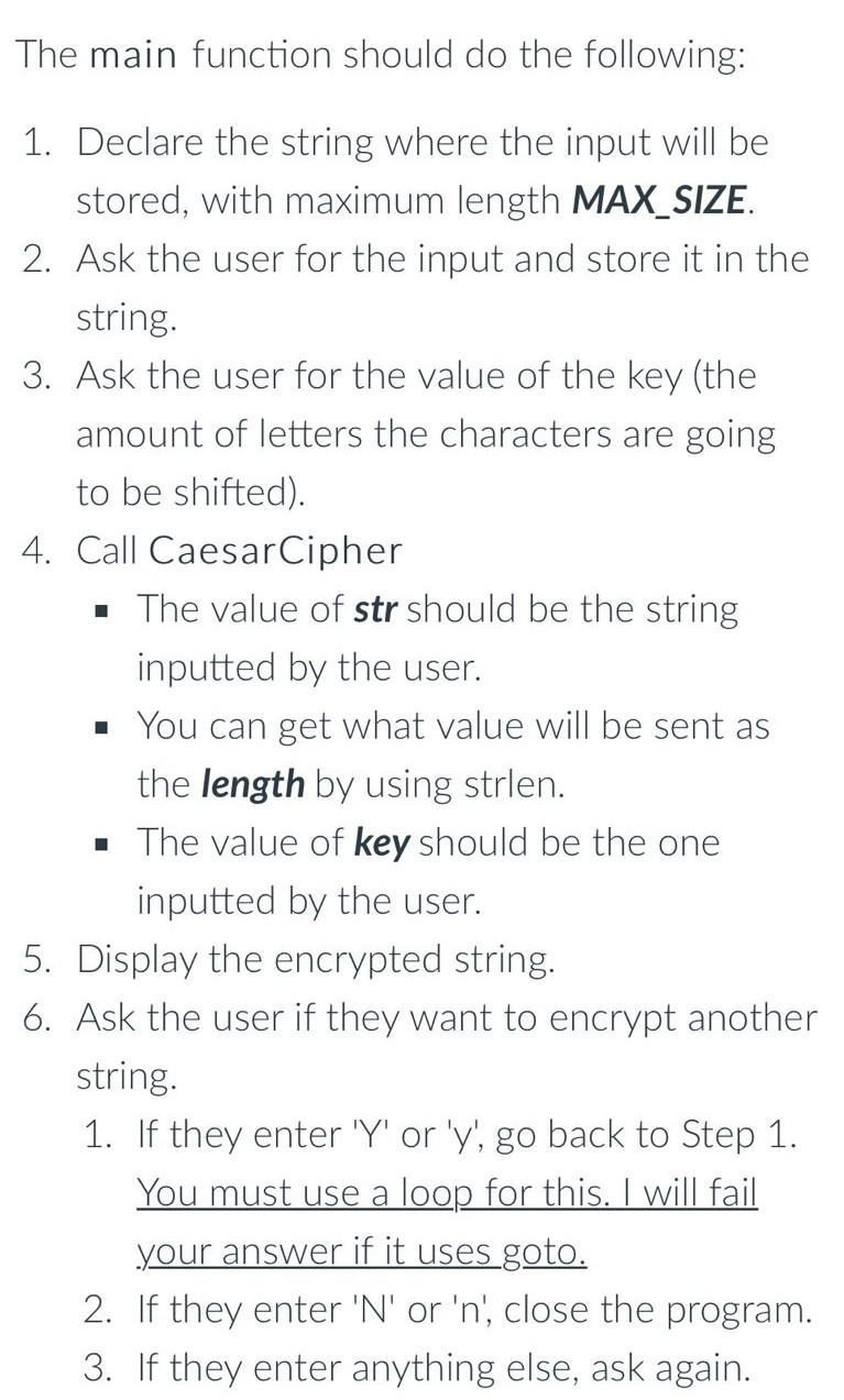Solved Caesar Cipher is a type of encryption where a string | Chegg.com