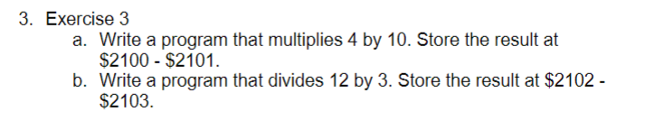 Exercise 3-THRSIM 11 ﻿Motorola 68HC11 ﻿a. ﻿Write a | Chegg.com