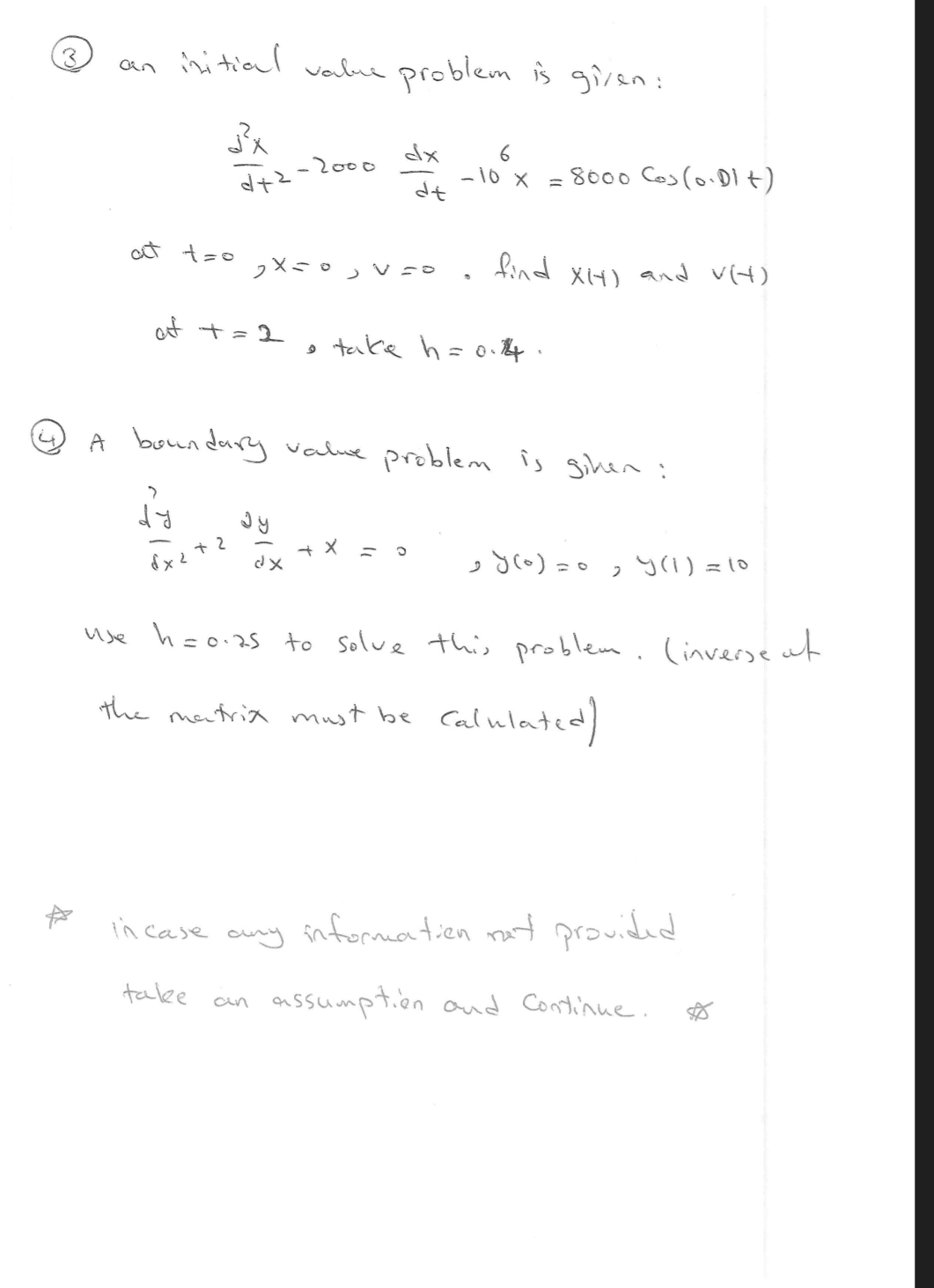 Solved an initial value problem is | Chegg.com