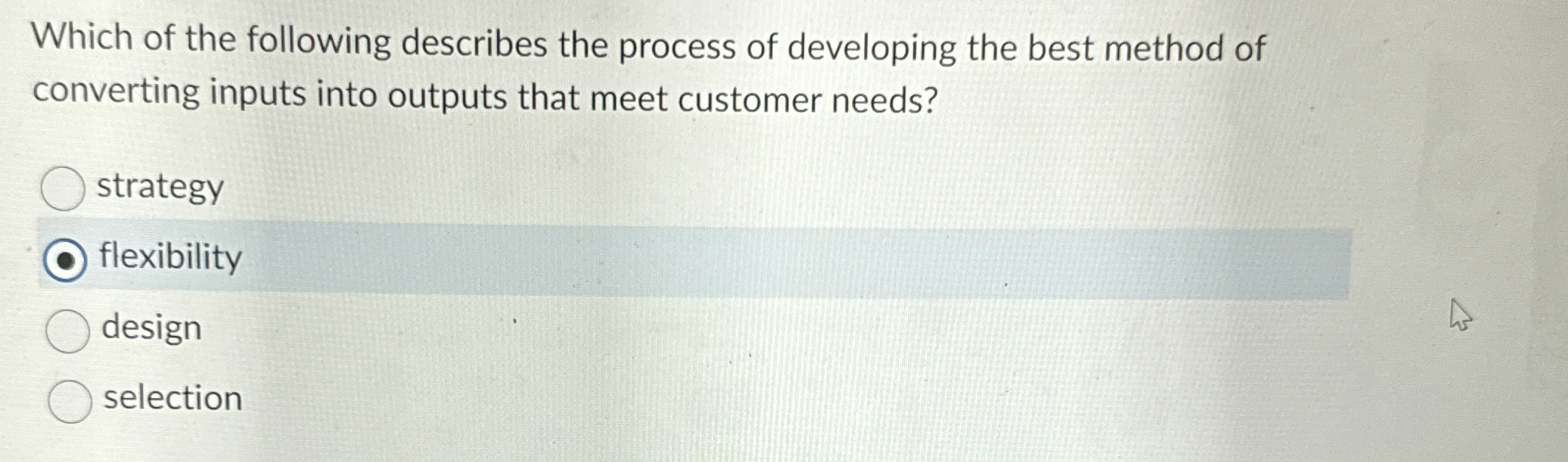 Solved Which of the following describes the process of | Chegg.com