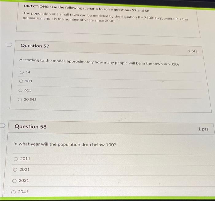 Solved DIRECTIONS: Use the following scenario to solve | Chegg.com