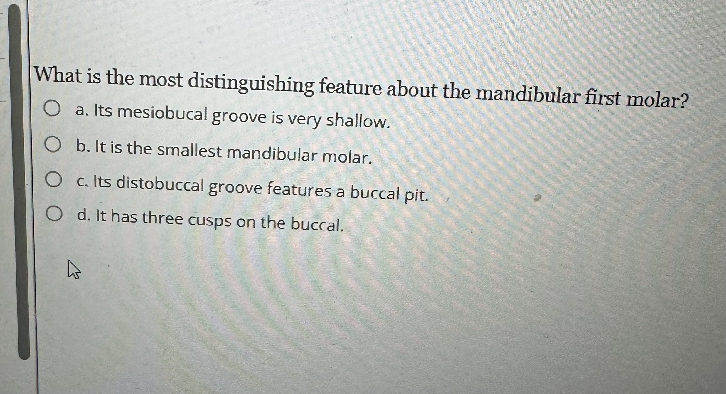 Solved What is the most distinguishing feature about the | Chegg.com