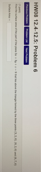 Solved HW08 12.4-12.5: Problem 6 Previous Problem Problem | Chegg.com