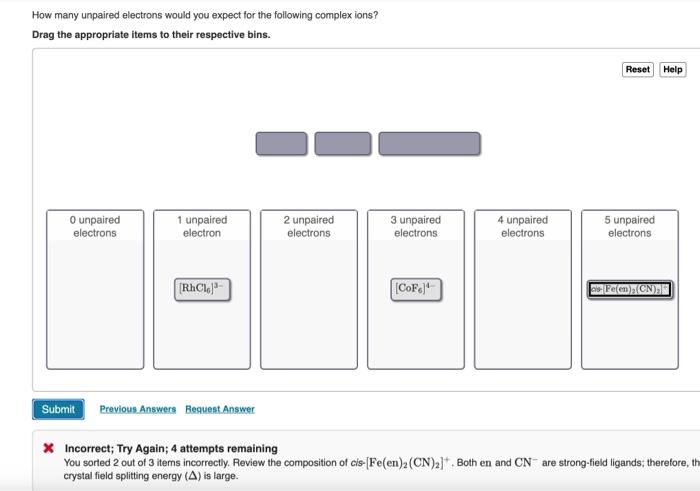 Solved x Incorrect; Try Again; 4 attempts remaining You | Chegg.com