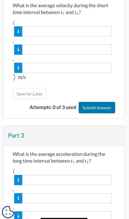 Solved Here is a table of the times and positions of an | Chegg.com