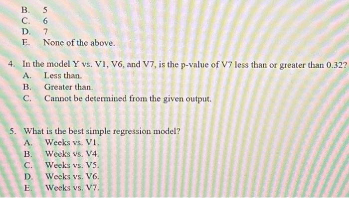 Solved Below is Best Subsets Regression output from Minitab | Chegg.com