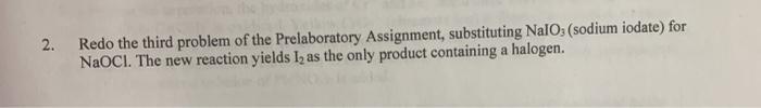 2. Redo the third problem of the Prelaboratory | Chegg.com