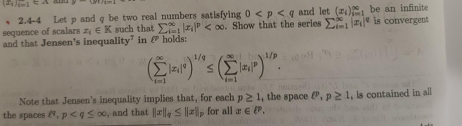 Solved 2.4-4 Let p and q be two real numbers satisfying 0 | Chegg.com