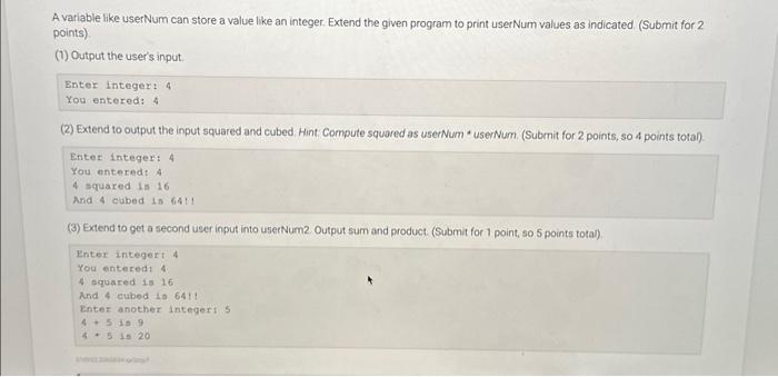 Solved A Varlable Like Usernum Can Store A Value Like An 