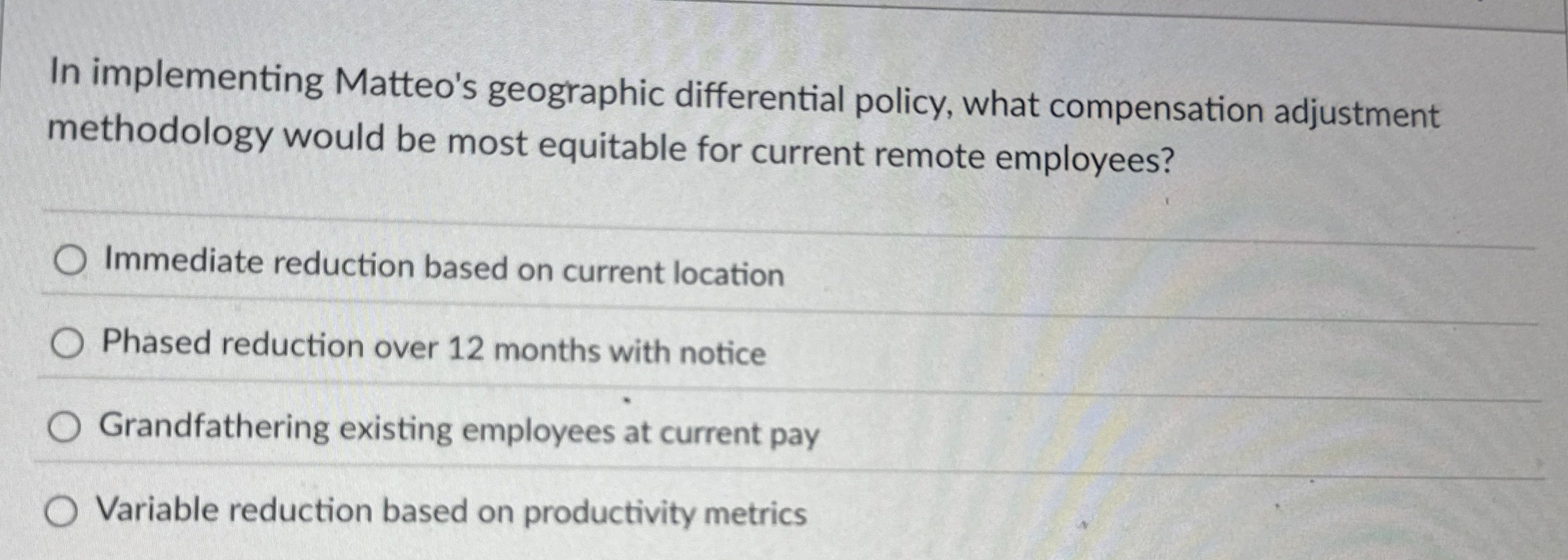 Solved In implementing Matteo's geographic differential | Chegg.com