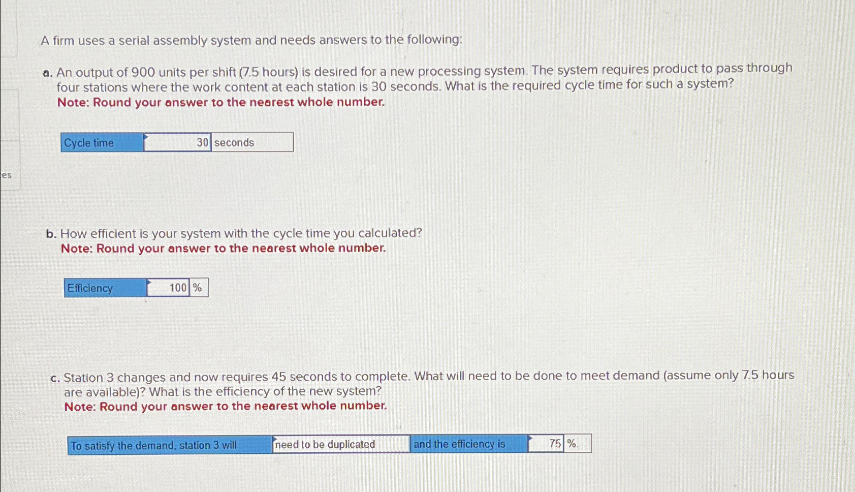 Solved A firm uses a serial assembly system and needs | Chegg.com
