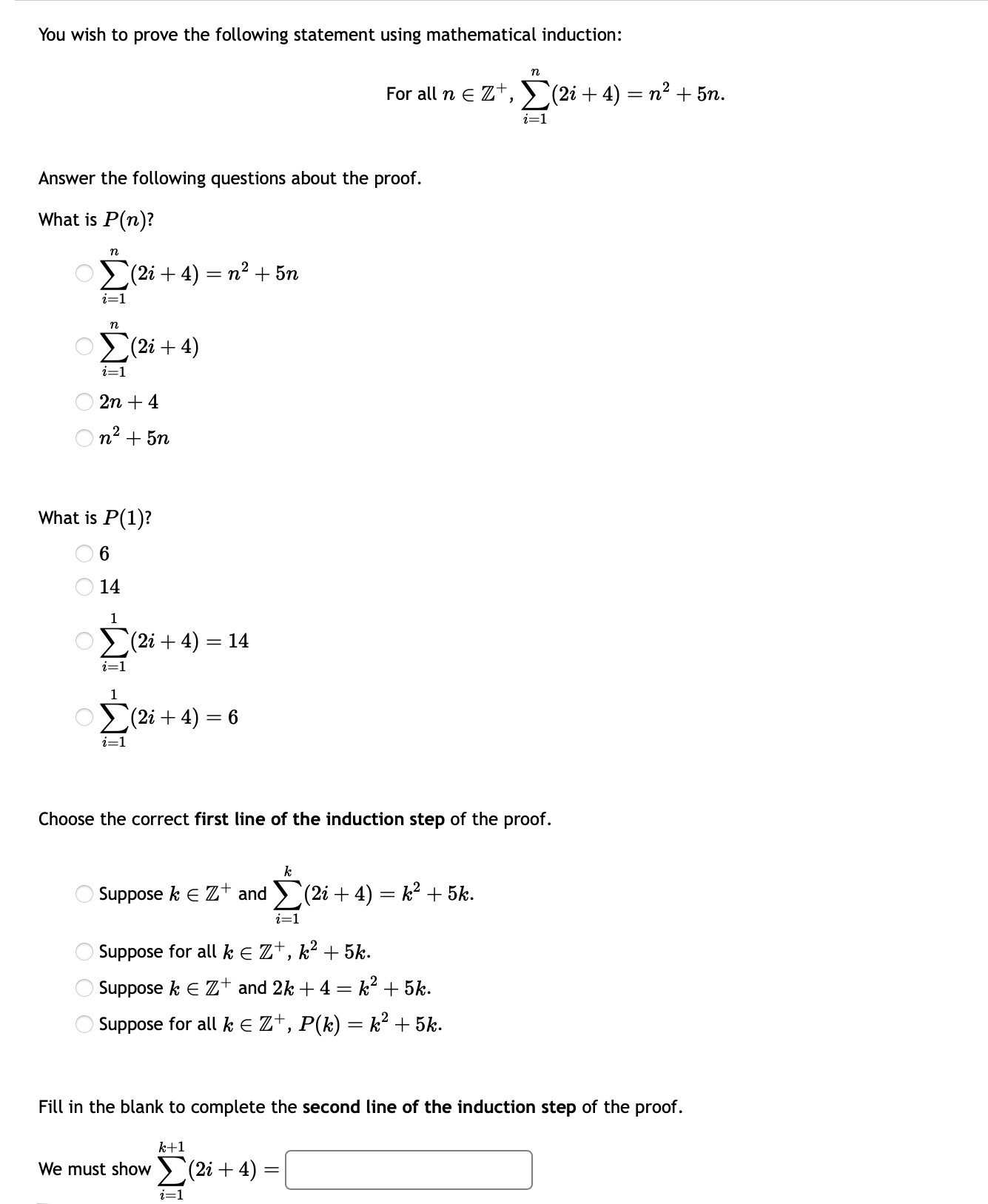 Solved You wish to prove the following statement using | Chegg.com