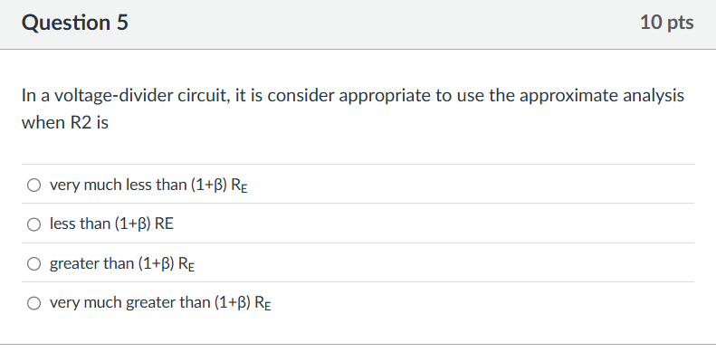 Solved Question 5In ﻿a voltage-divider circuit, it is | Chegg.com