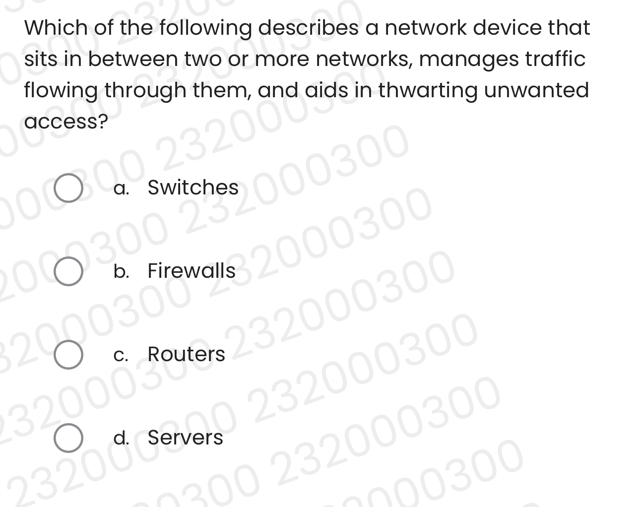 Solved Which of the following describes a network device | Chegg.com