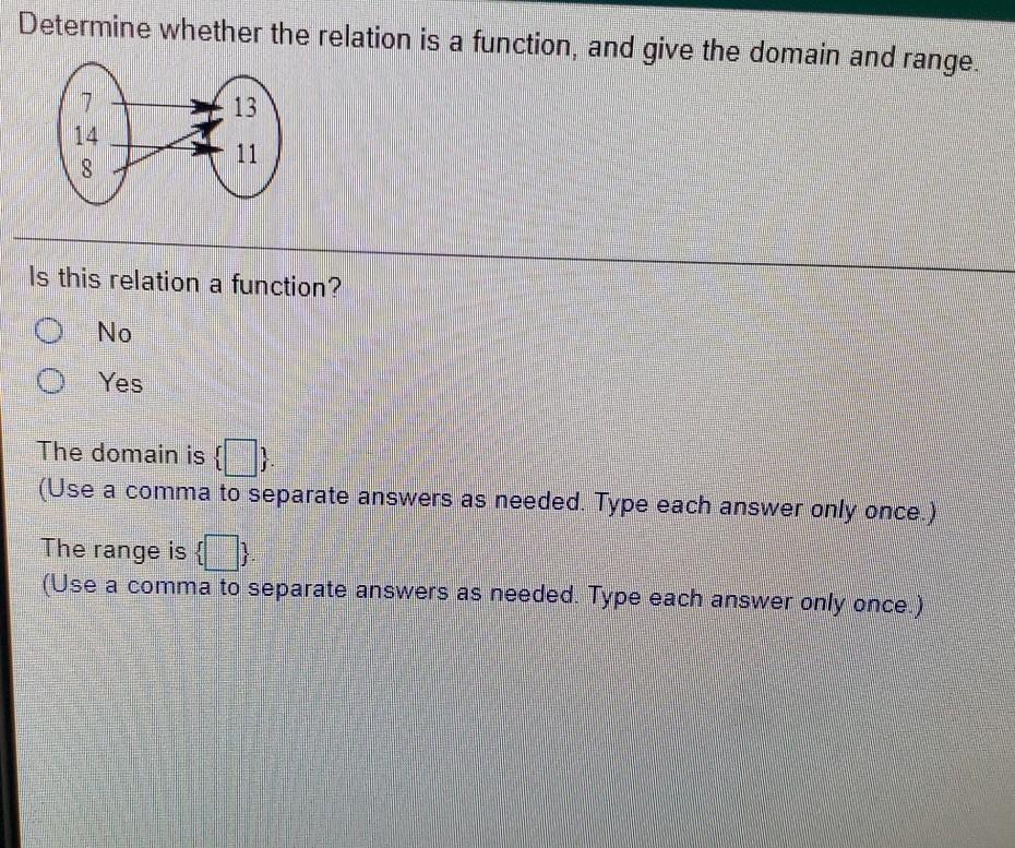 Solved Determine whether the relation is a function, and | Chegg.com