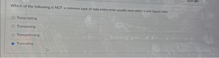 Solved Which of the following is NOT a common type of data | Chegg.com