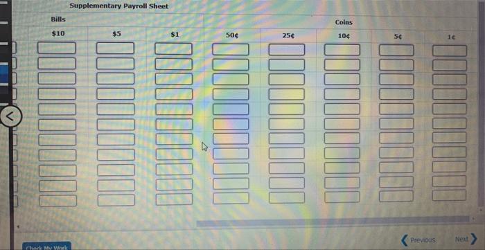 Solved Gallardo, Inc., pays its employees' weekly wages in | Chegg.com