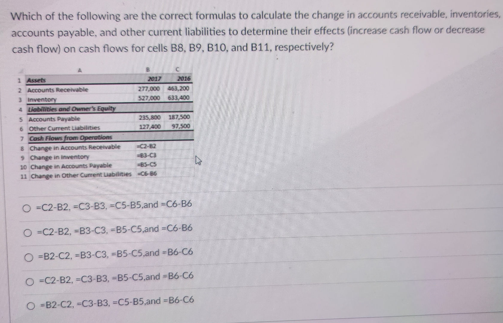 Solved Which of the following are the correct formulas to | Chegg.com