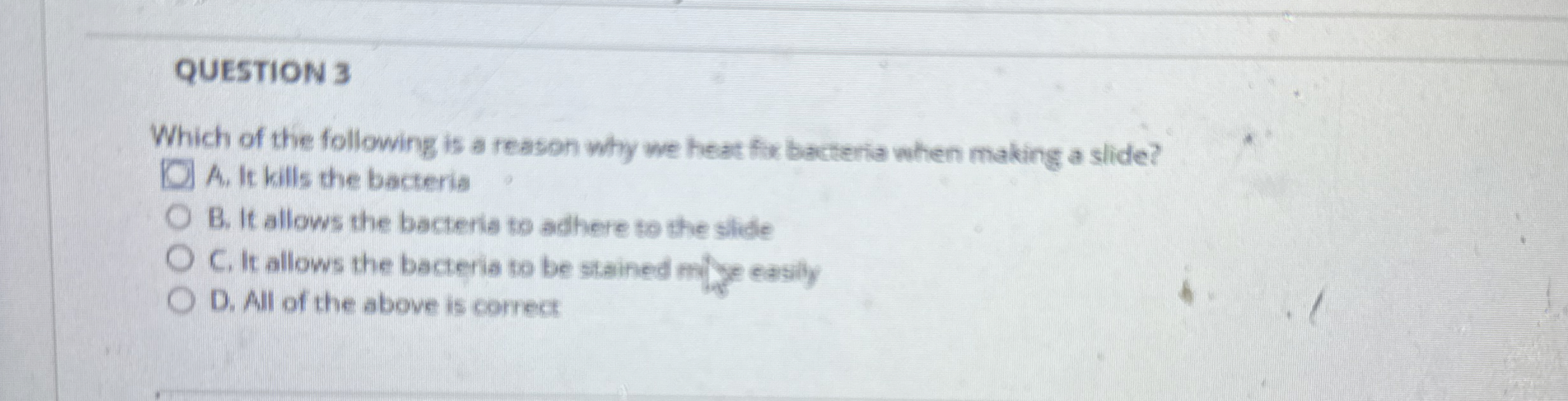 Solved QUESTION 3Which of the following is a reason why we | Chegg.com