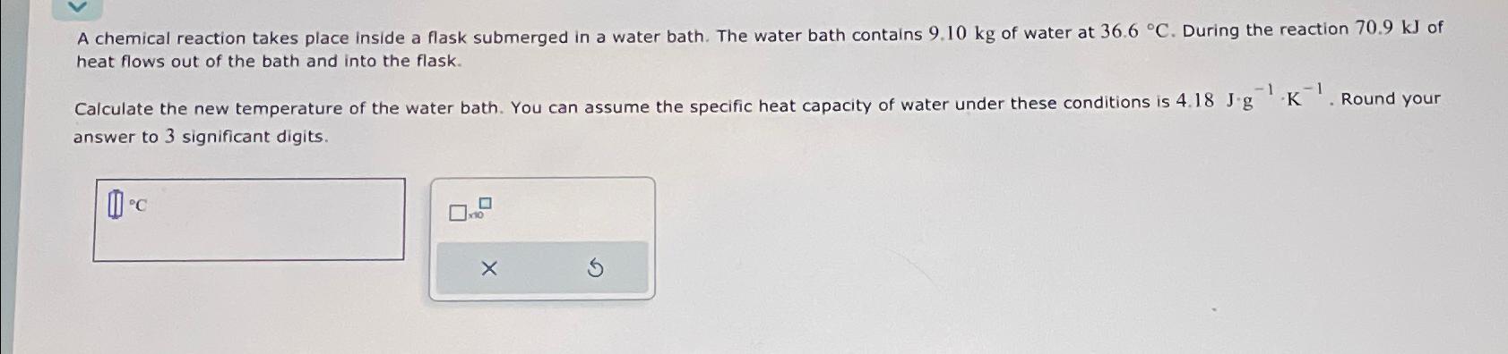Solved A chemical reaction takes place inside a flask | Chegg.com