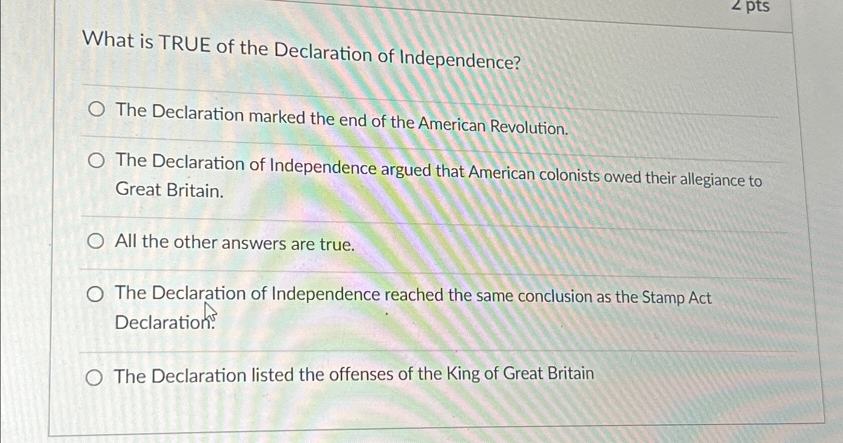Solved What is TRUE of the Declaration of | Chegg.com