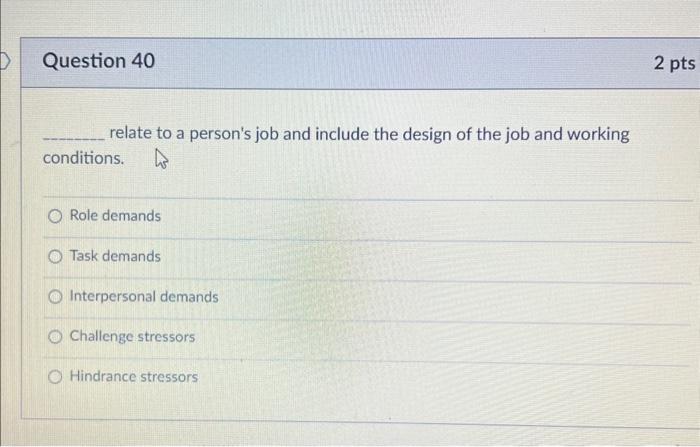 relate to a person's job and include the design of | Chegg.com