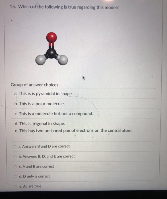 Solved 13. For the compound, PCl3, which of the following | Chegg.com