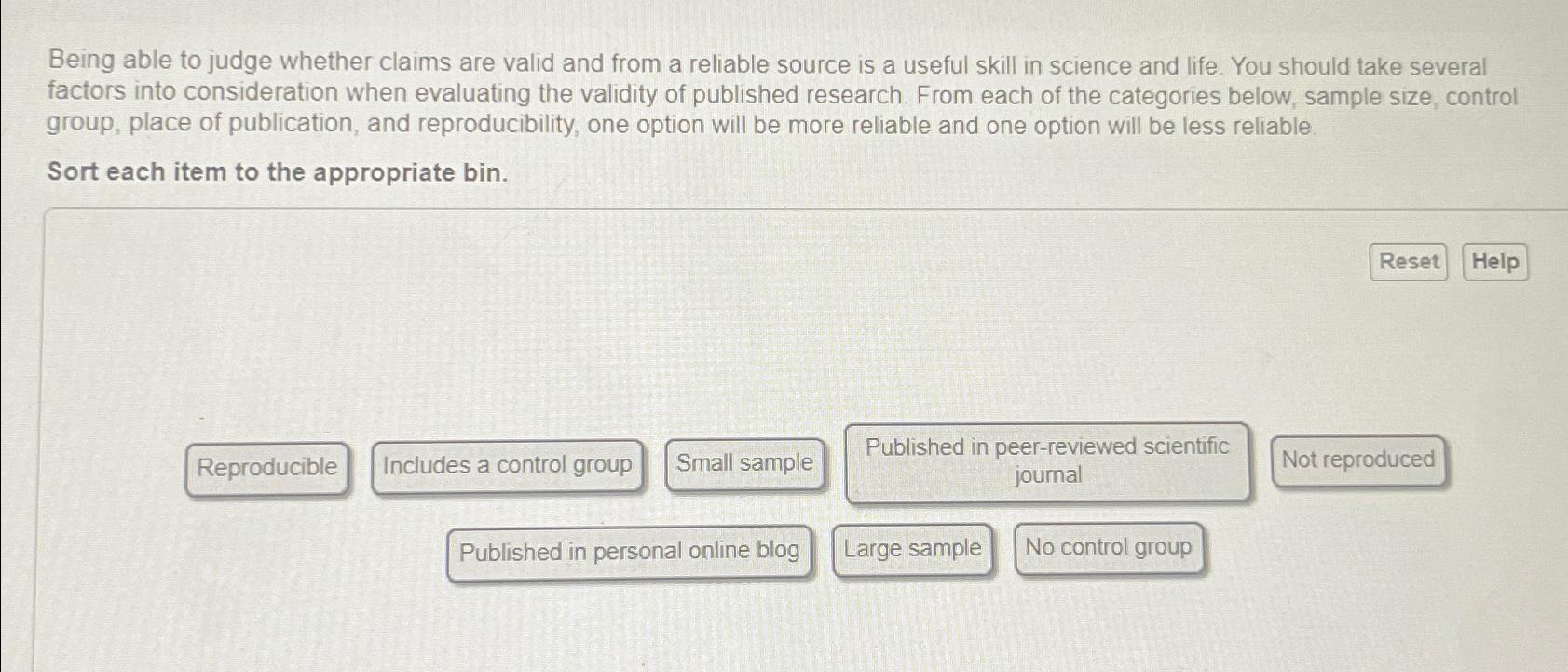 Solved Being able to judge whether claims are valid and from | Chegg.com
