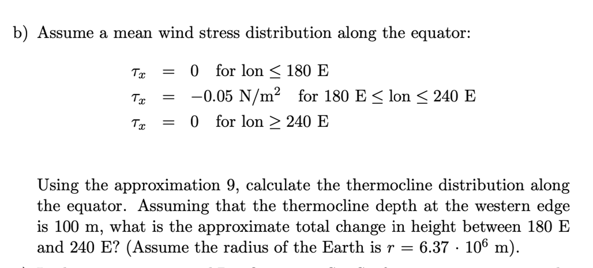 Solved a) ﻿For a motionless stationary state along the | Chegg.com