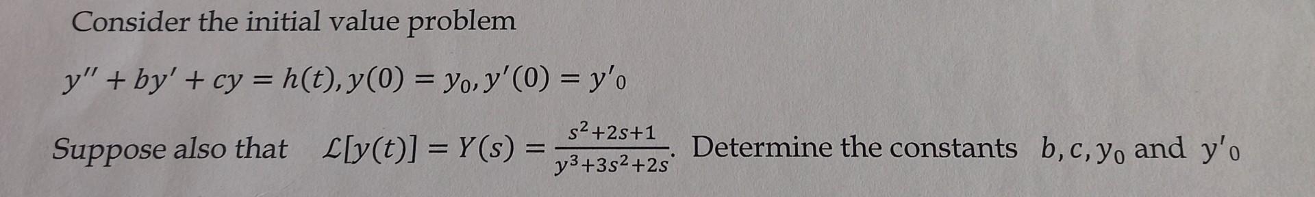 Solved Consider the initial value problem | Chegg.com