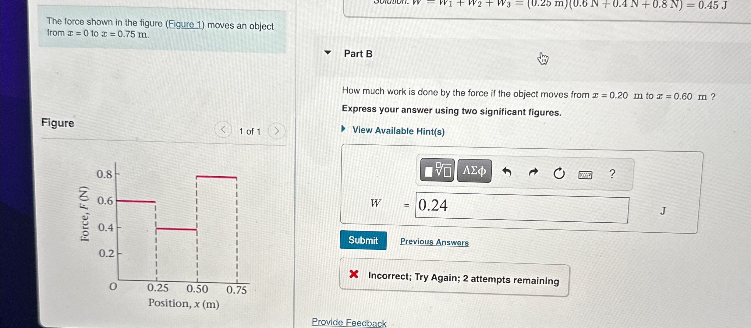 Solved The force shown in the figure (Figure 1) ﻿moves an | Chegg.com