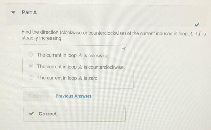 Solved Two closed loops A and C are close to a long wire | Chegg.com