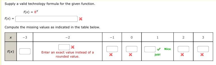Solved Supply a valid technology formula for the given | Chegg.com