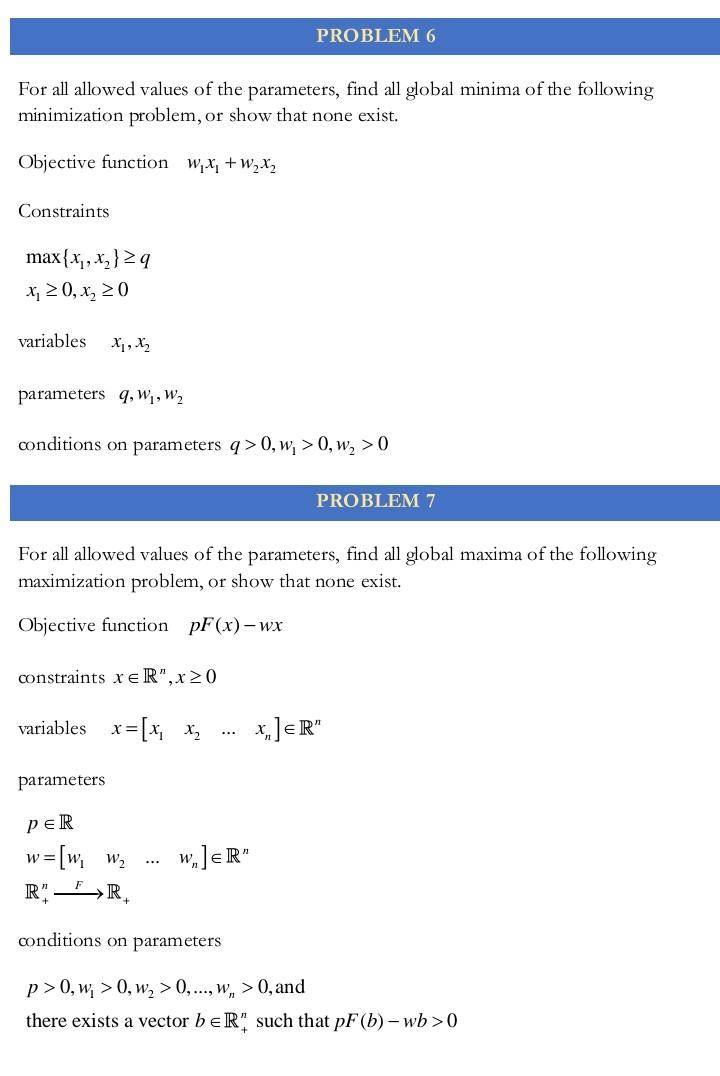 Solved both of these two excercises lagrangian function with | Chegg.com