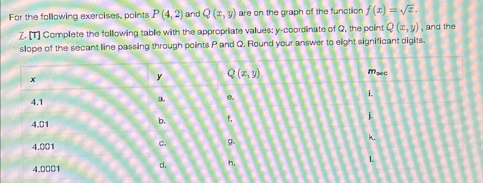 Solved For the following exercises, points P(4,2) ﻿and | Chegg.com