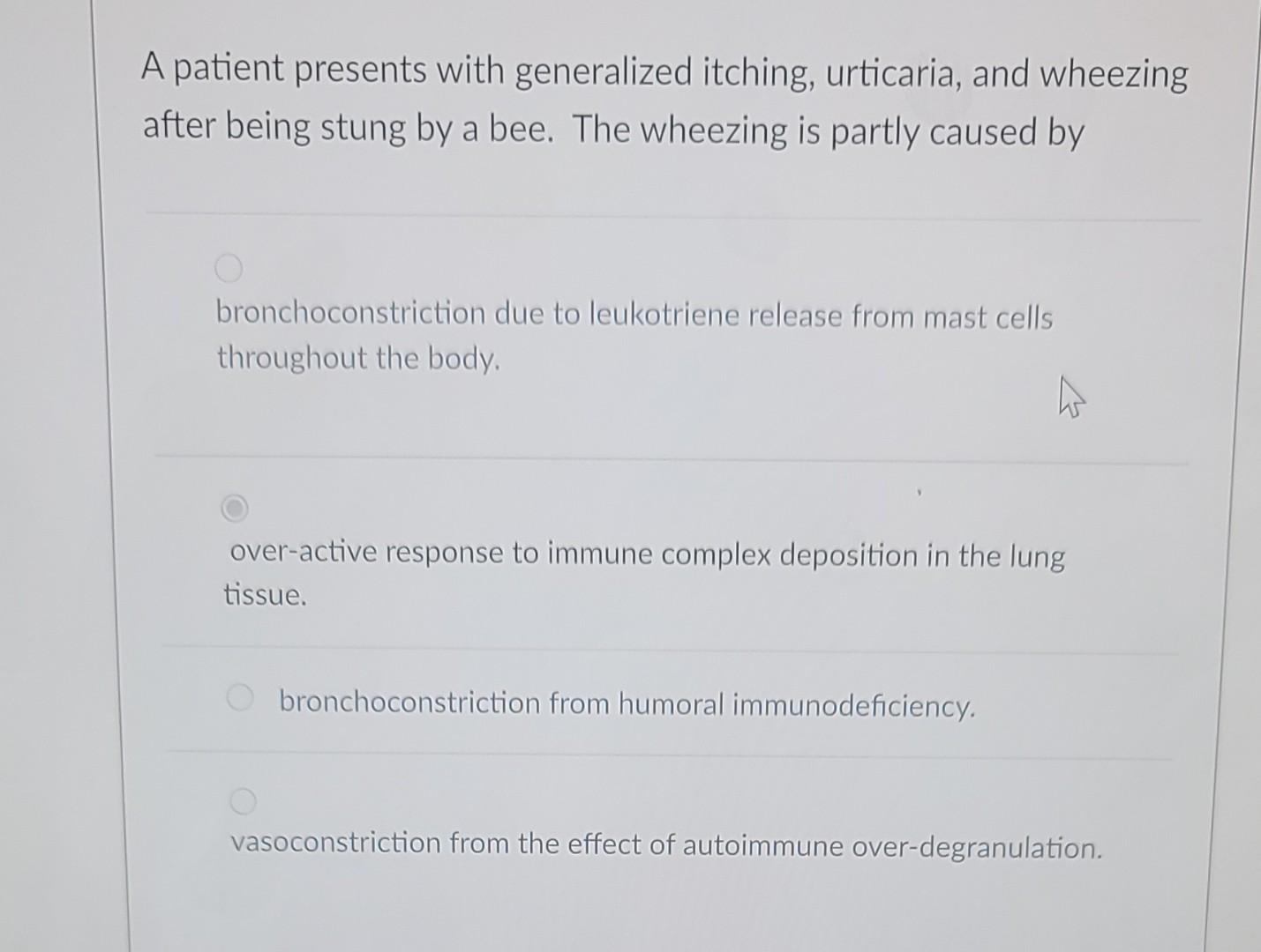 Solved A patient presents with generalized itching, | Chegg.com