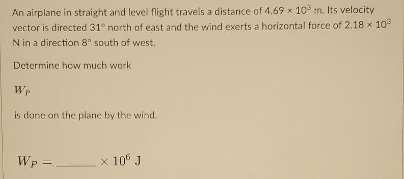 Solved An airplane in straight and level flight travels a | Chegg.com